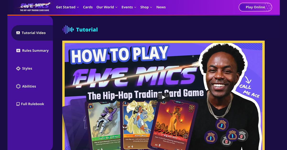 Five Mics: The Hip-Hop Trading Card Game