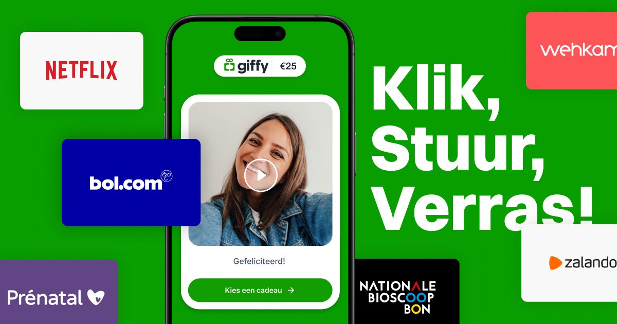 Giffy - Klik, verstuur en verras met Giffy!