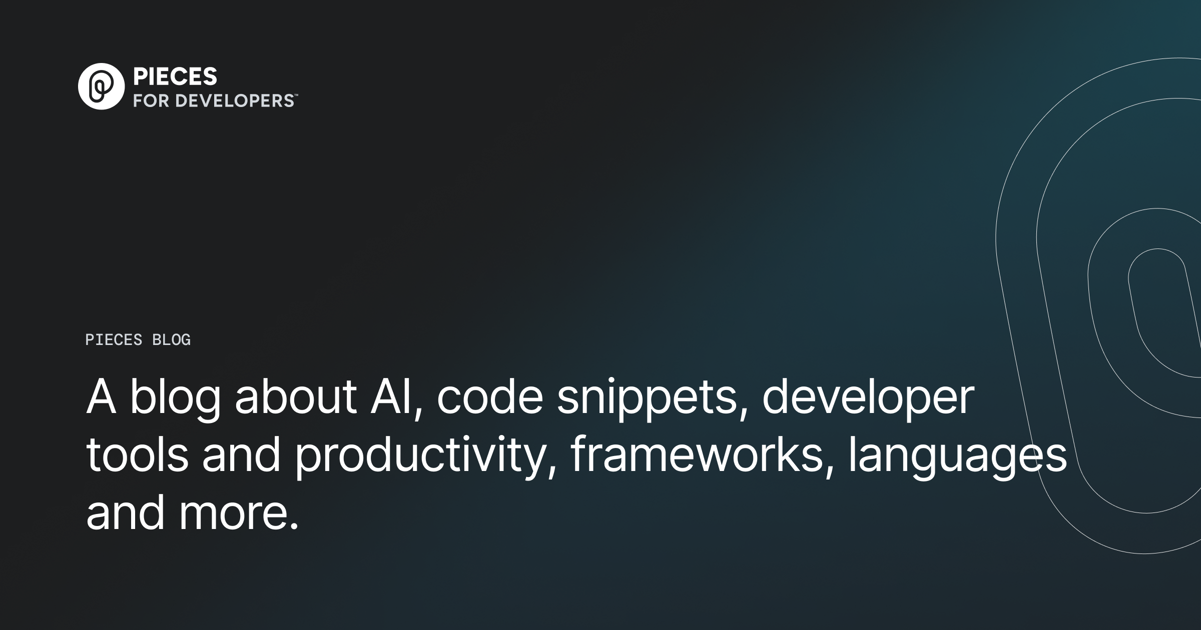 AI & LLM — Pieces for Developers
