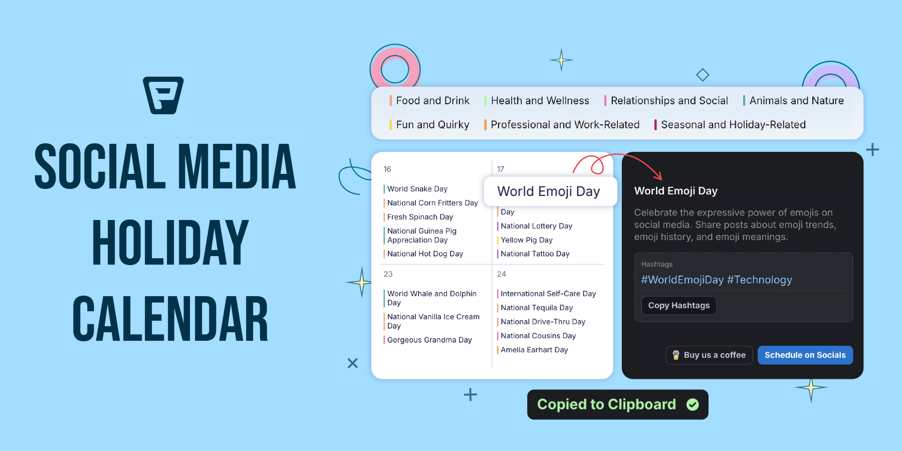 Social Media Holiday Calendar 2025 | Free Tool by Publer