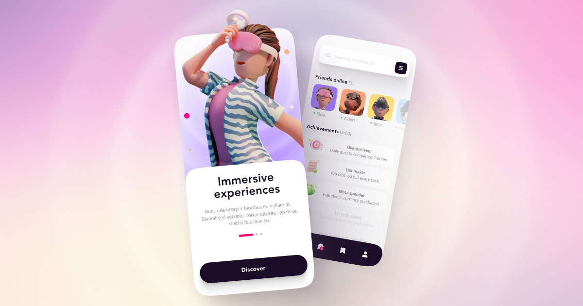 Virtual Reality | Figma Mobile App UI Design by Pixco