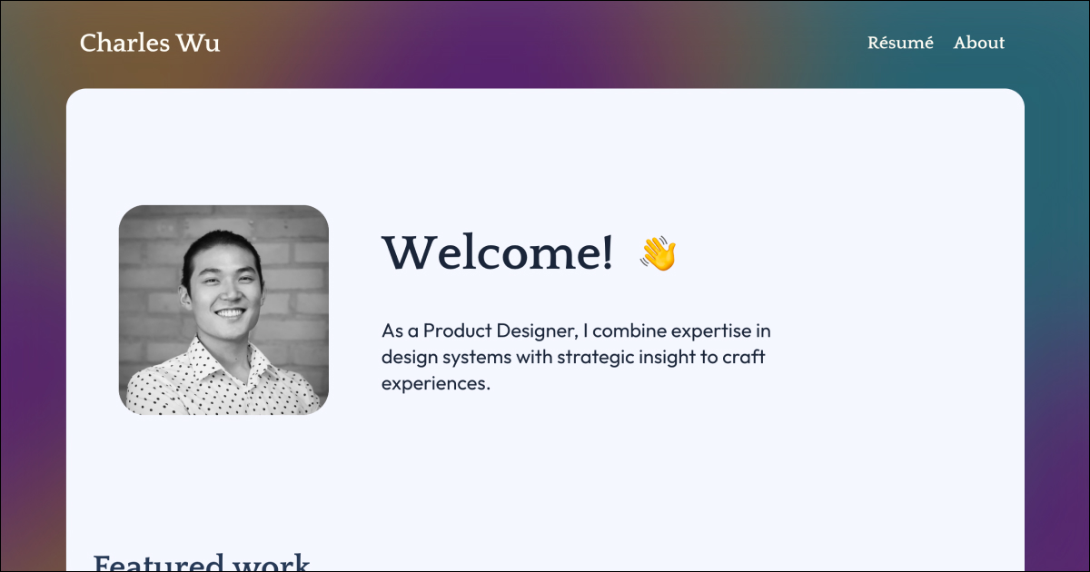 Charles Wu's Website