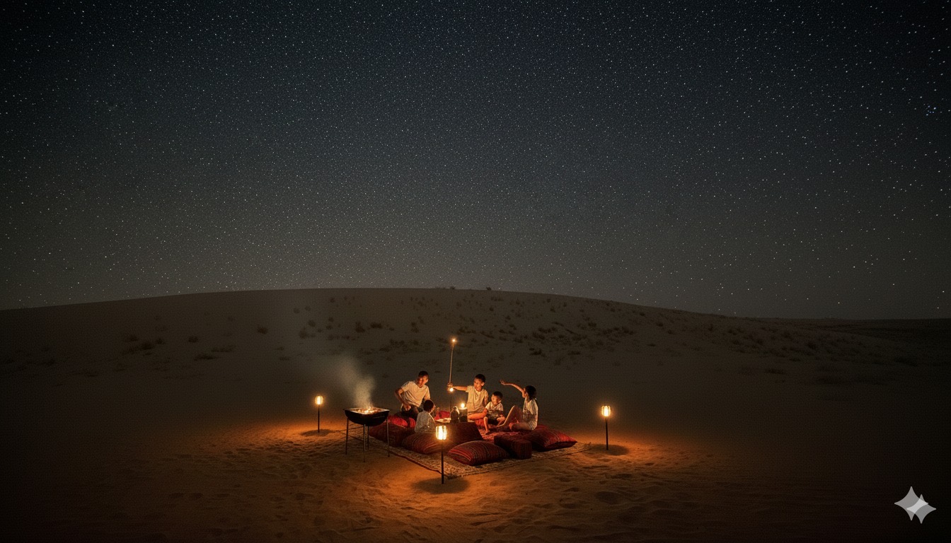 Private BBQ in the Desert in Dubai | Dubai Desert Setup by Nomadic