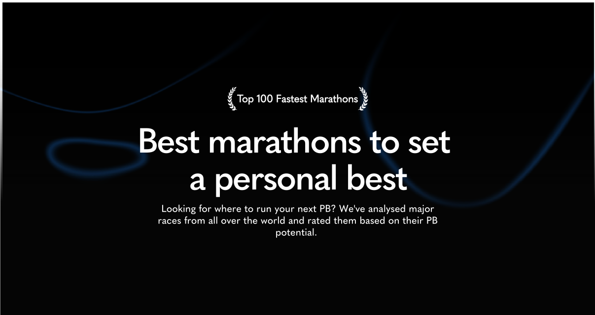 Best Marathons to Set a Personal Best | Fast Courses