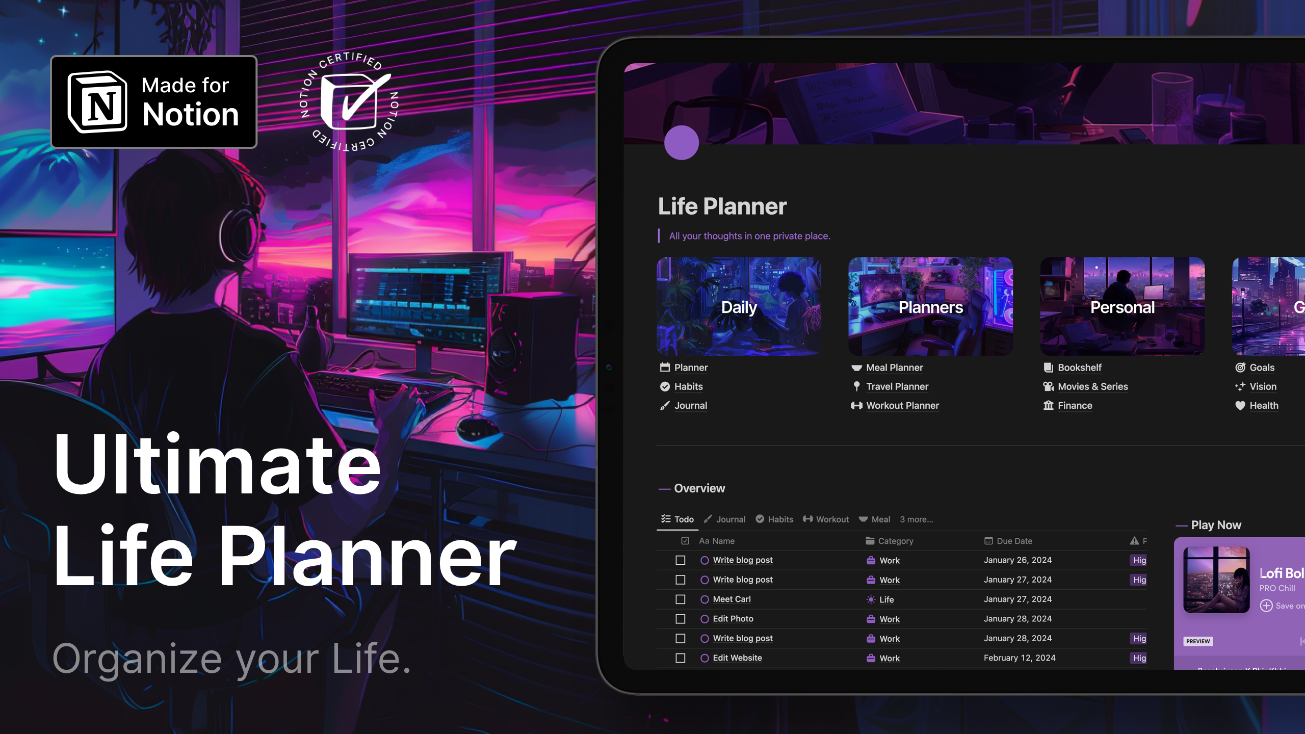 Notion Ultimate Life Planner Template @ Solt Wagner