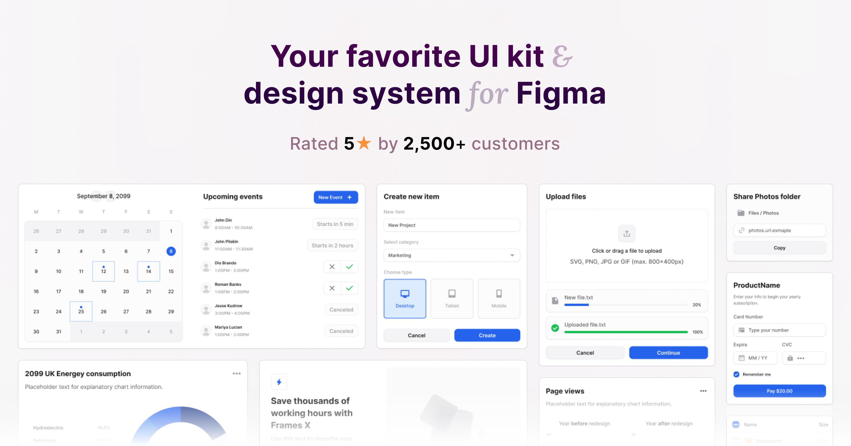 Frames X — Figma UI Kit and Web Design System