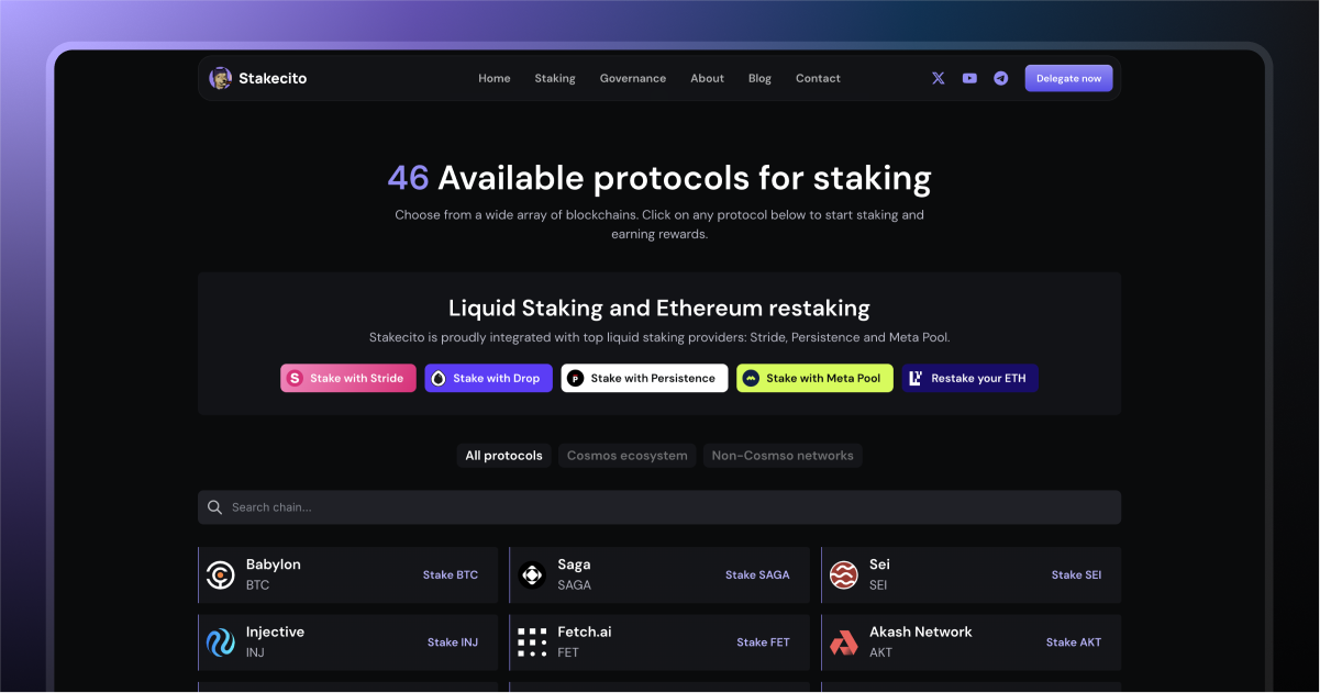 Stakecito - AAA Rated Verified Staking Provider