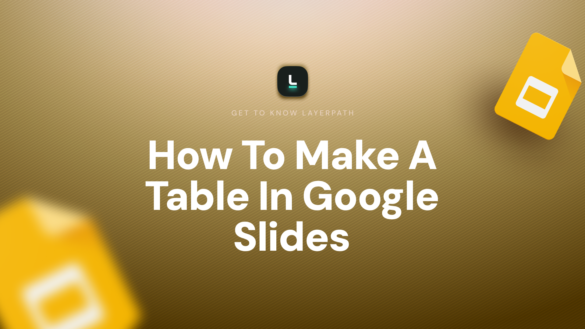 How To Make A Table In Google Slides