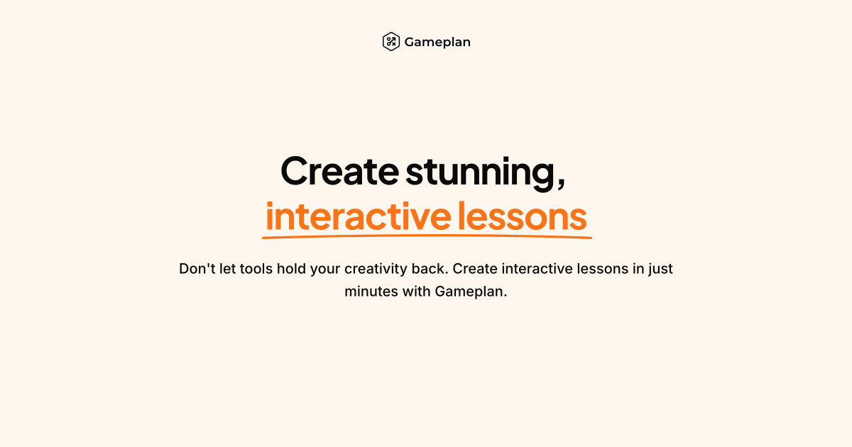 Create stunning, interactive lessons