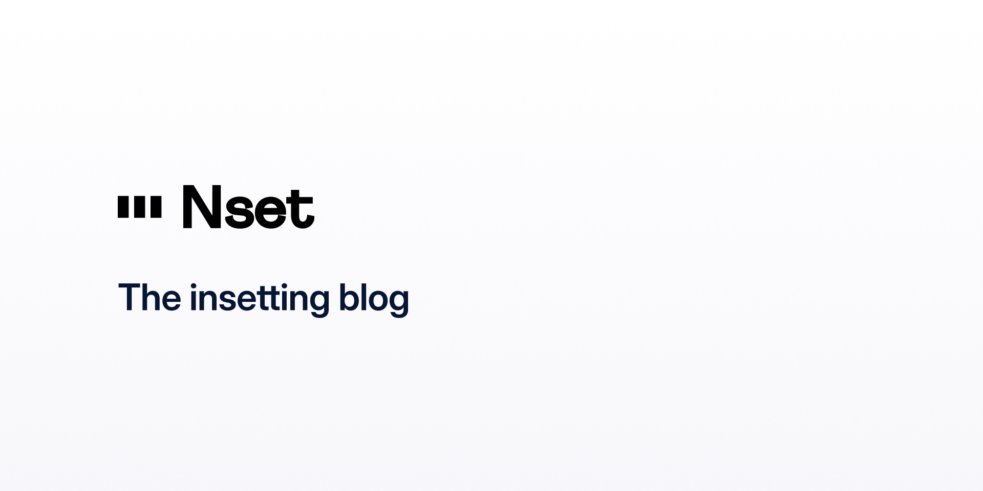 Nset The Insetting Blog