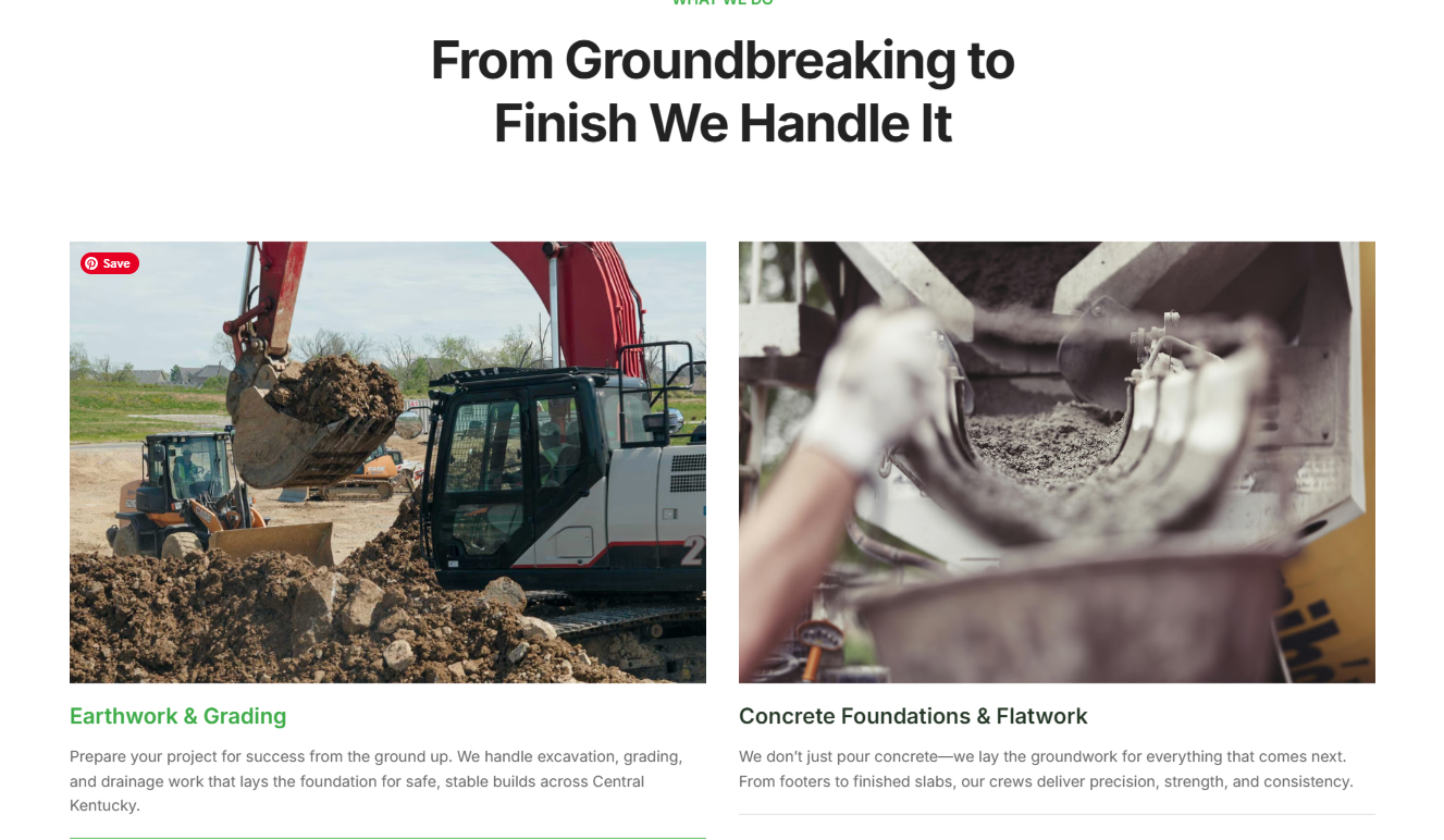 Sitework Services in Lexington, KY | Green Solutions Landcare