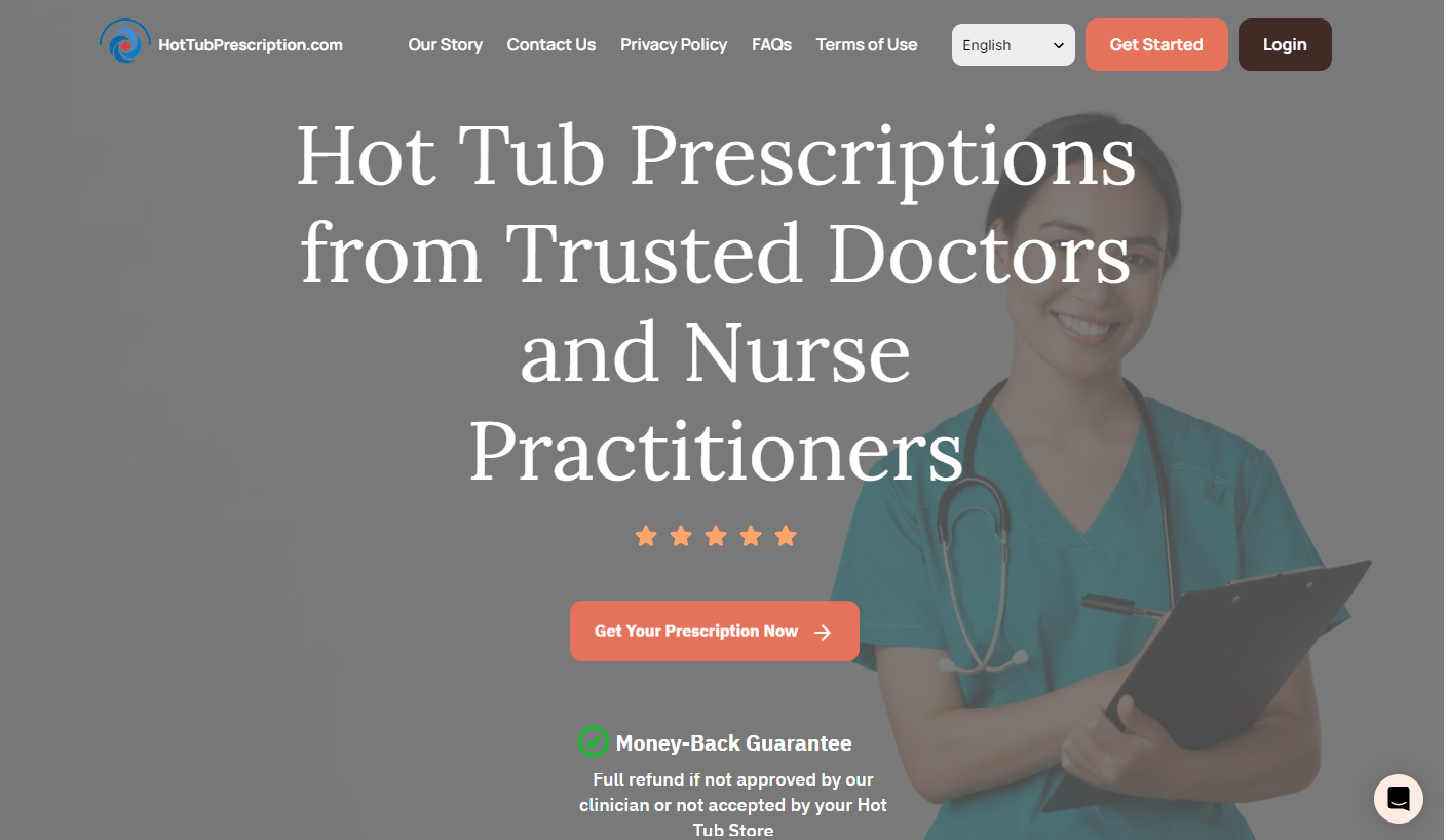 Hottubprescription.com - Hot Tub Prescriptions from Trusted Clinicians