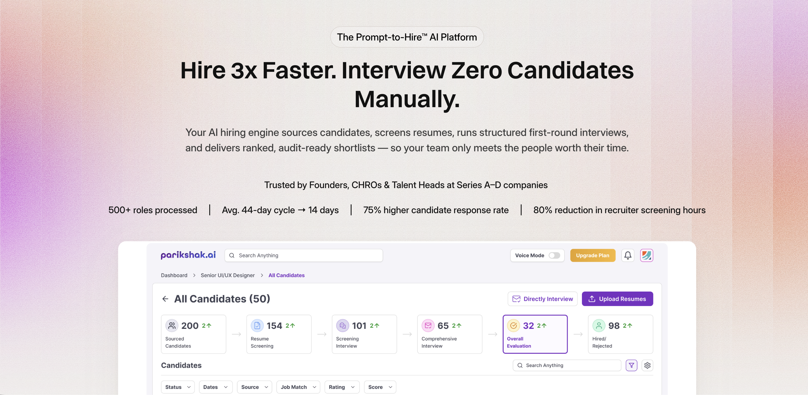 Parikshak.ai | AI Hiring & AI Interviews with Prompt-to-Hire™