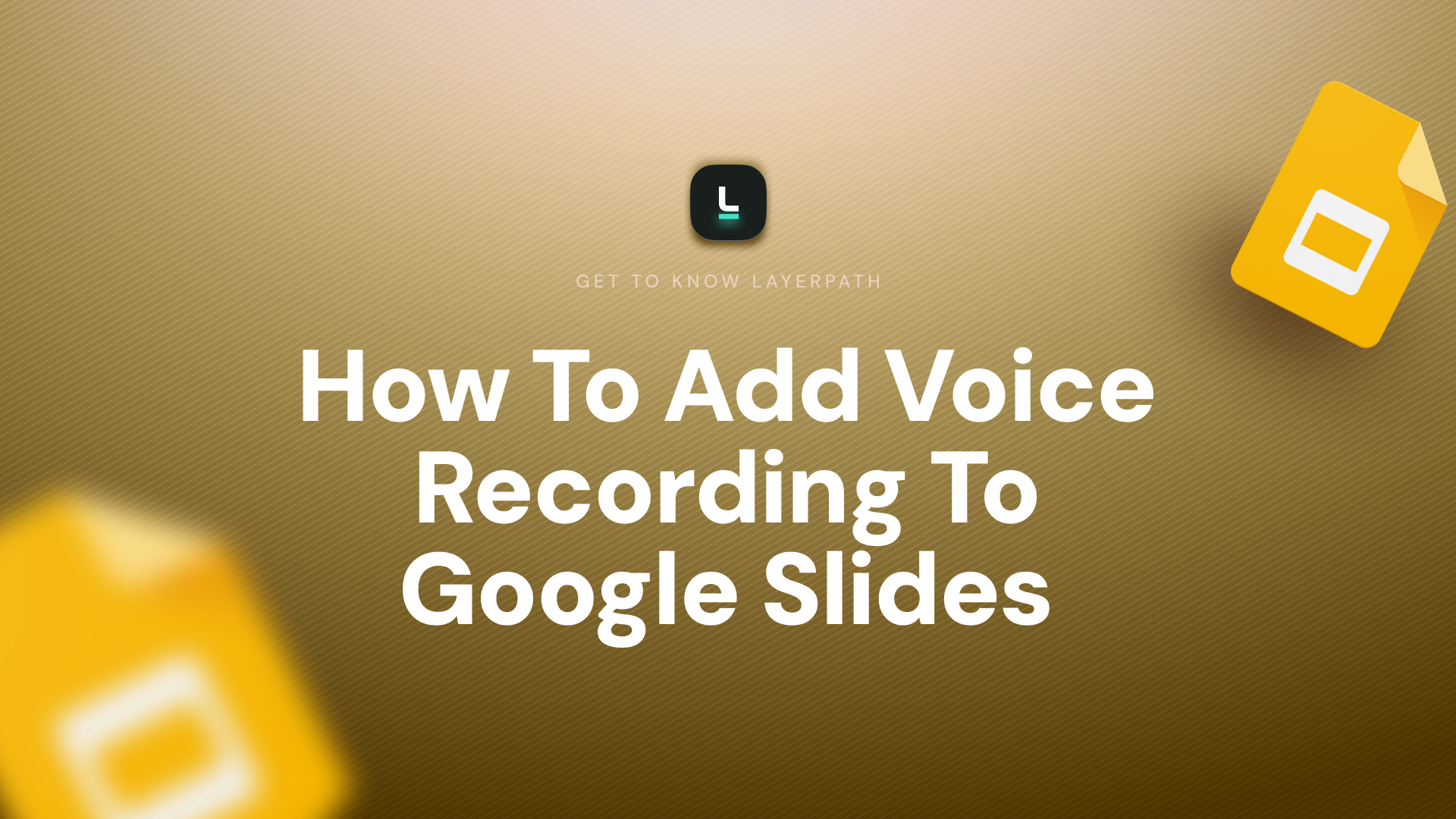 How To Add Voice Recording To Google Slides
