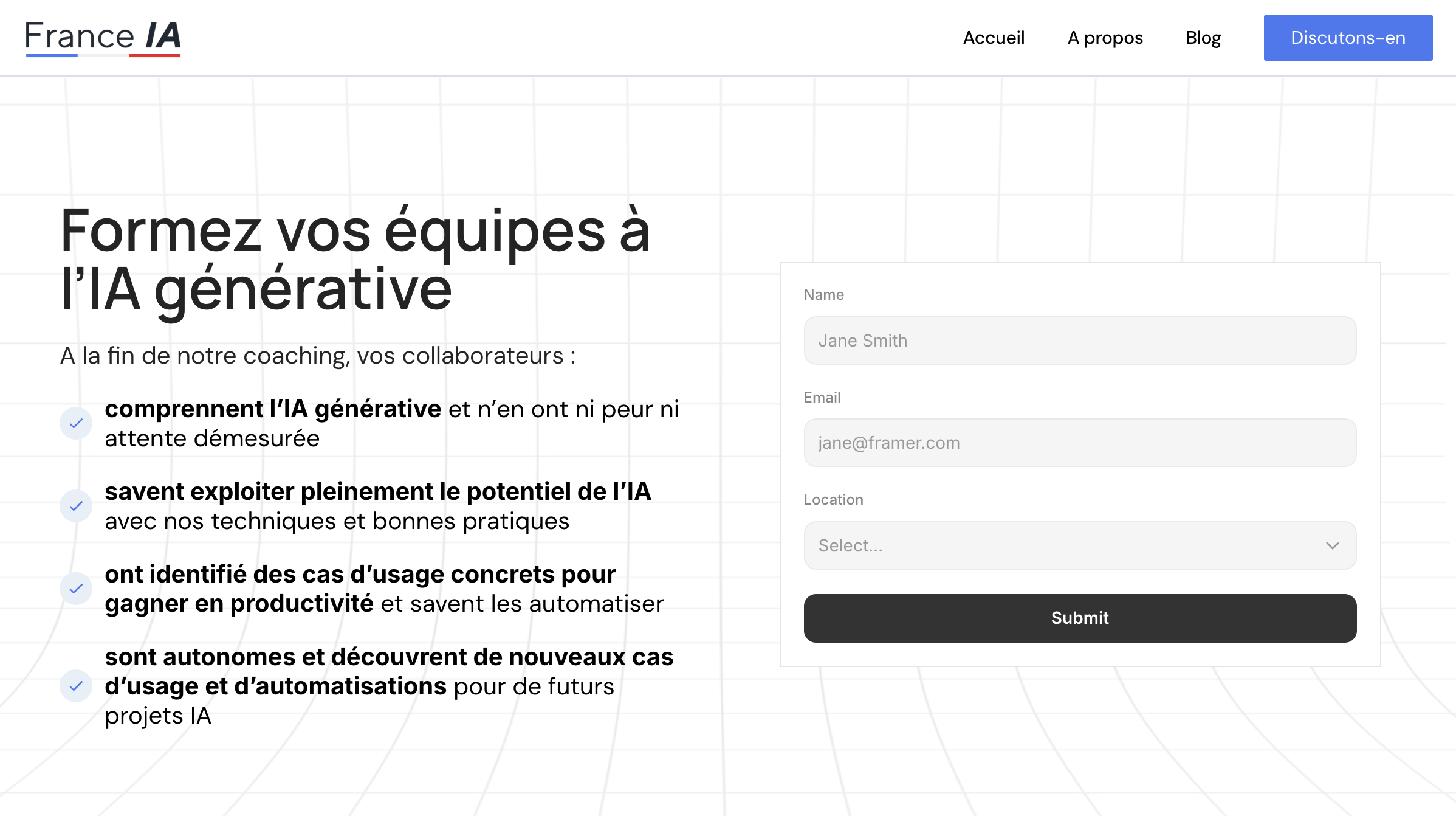 France IA - Contact