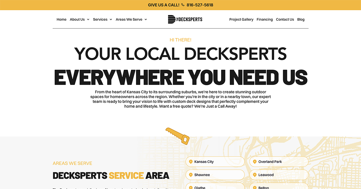 Deck Builders in Kansas City | The Decksperts KC Service Areas
