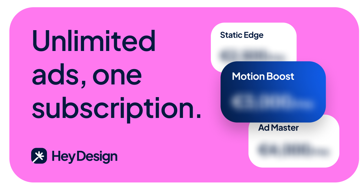 Hey Design Pricing & Plans | Subscribe & Get Unlimited Ads