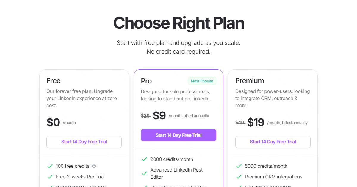 Plans & Pricing - Reepl