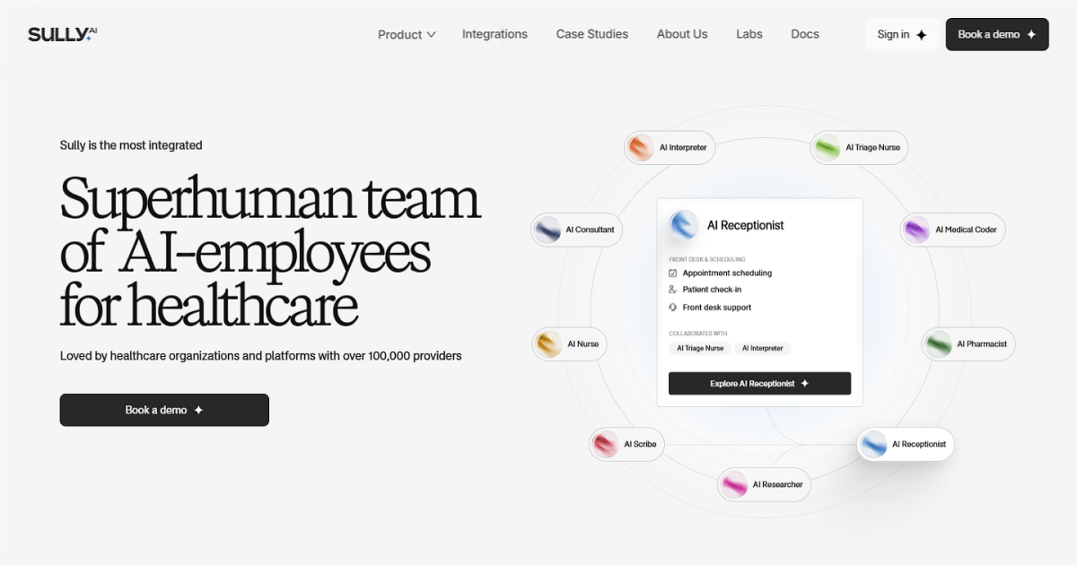 Sully.ai - Superhuman team of AI Employees for Hospitals