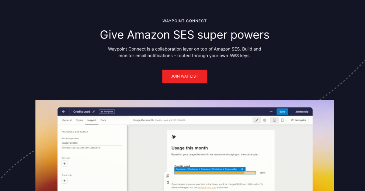 Waypoint Connect | Give Amazon SES super powers