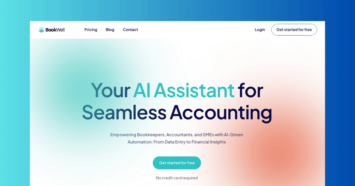 BookWell: Your AI Assitant for Seamless Accounting