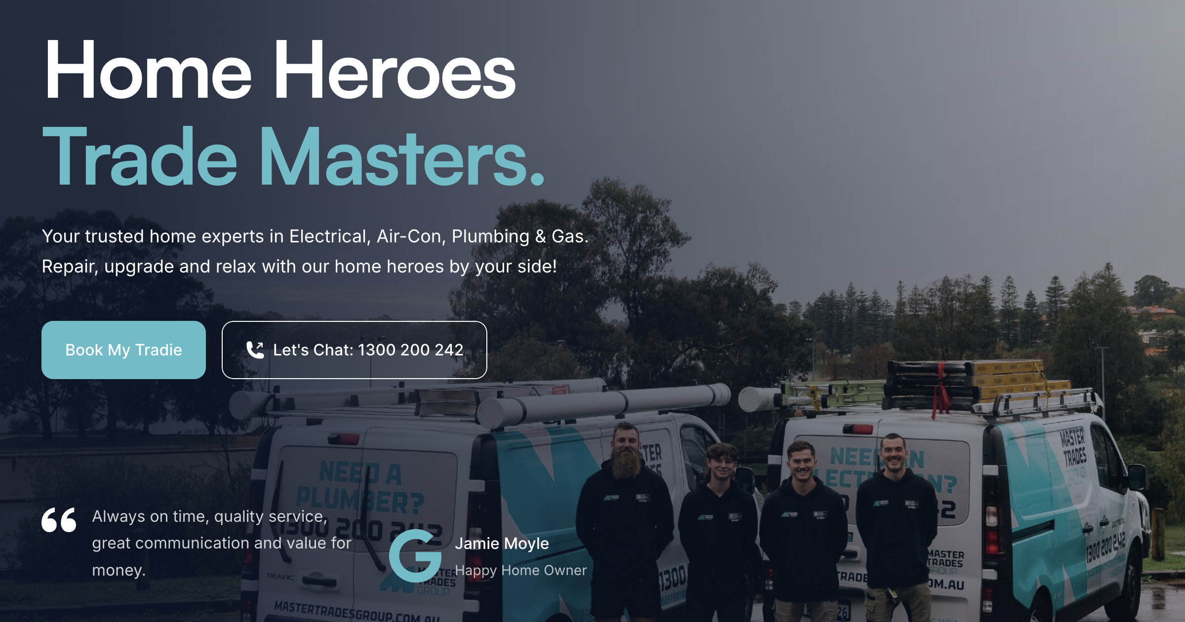 Perth's #1 Electricians & Plumbers | Master Trades Group