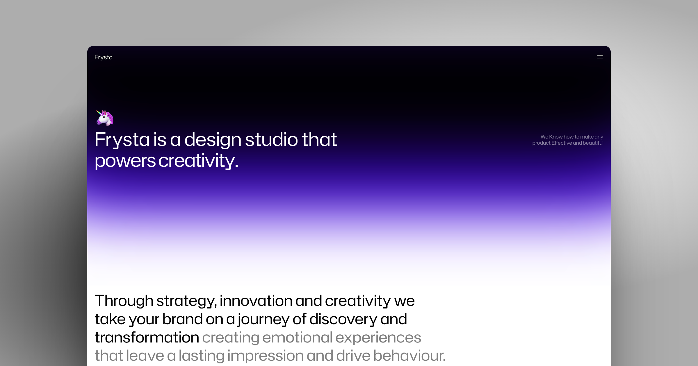 Frysta — Studio Template