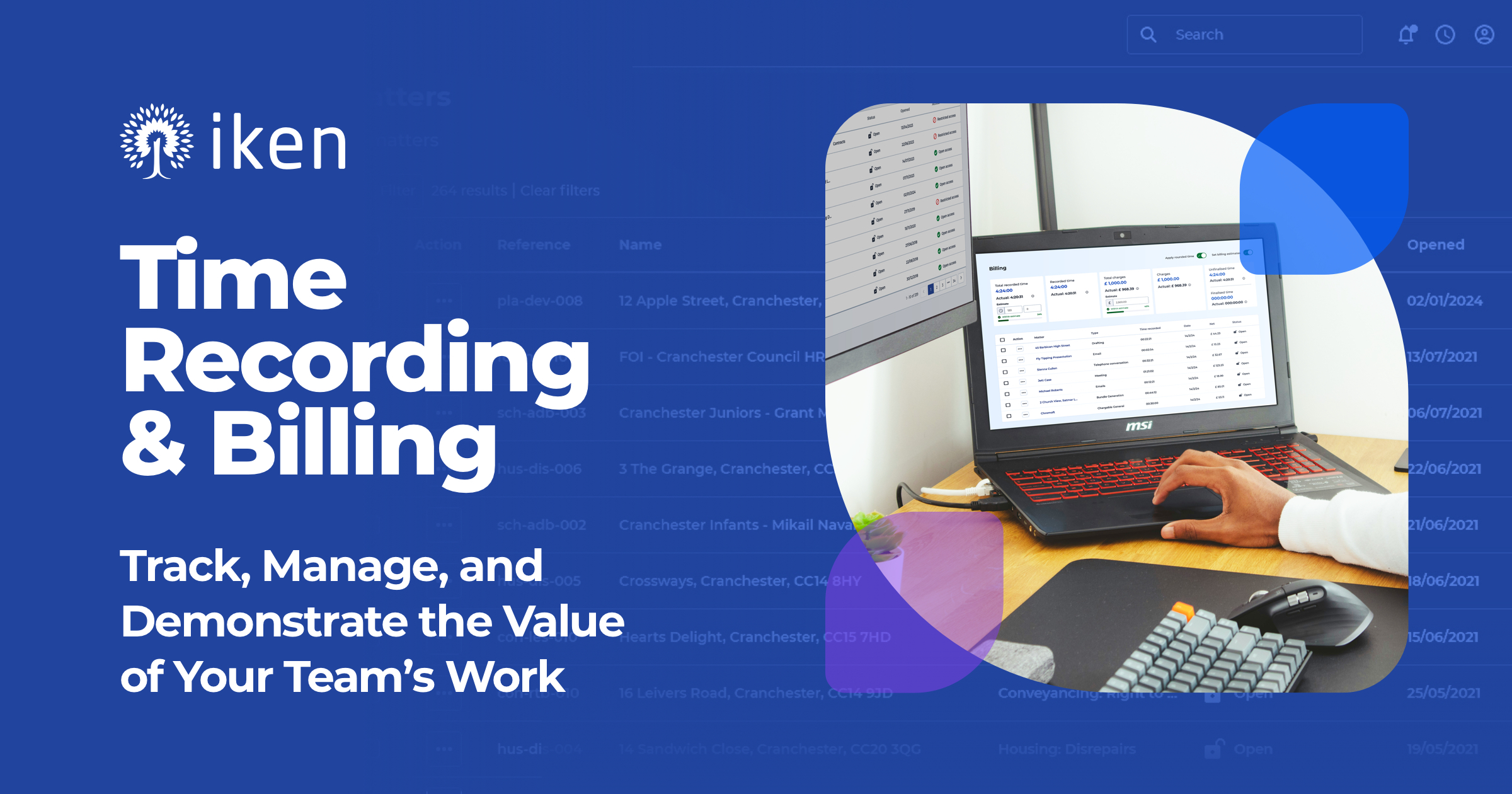 Iken Time Recording & Billing Software | Track, Manage & Demonstrate Productivity