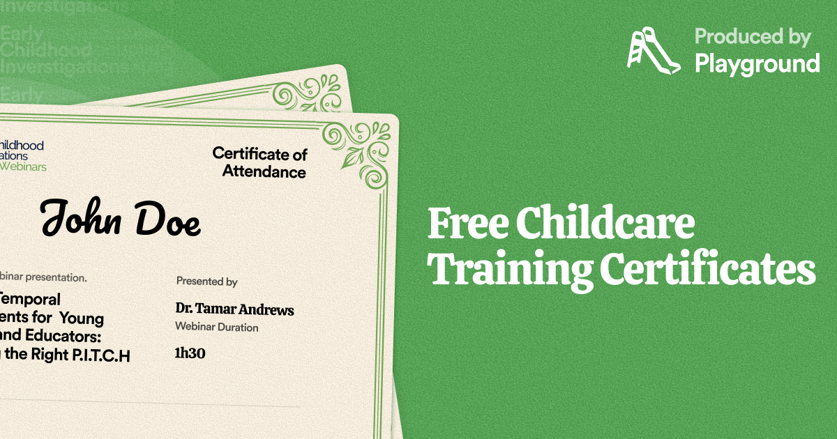 Certificates | Early Childhood Webinars