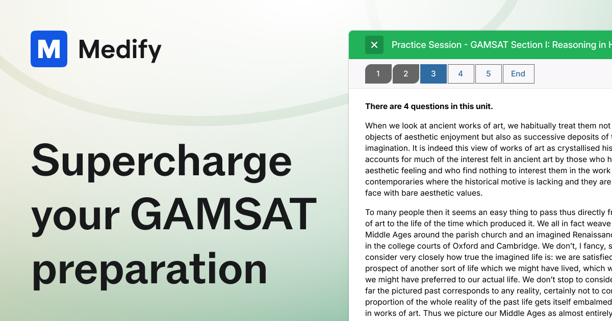 GAMSAT Online Course – Medify
