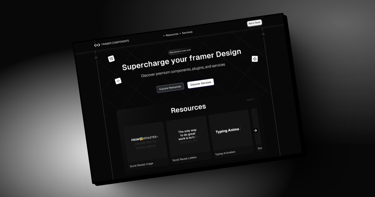 Powerful Framer component library