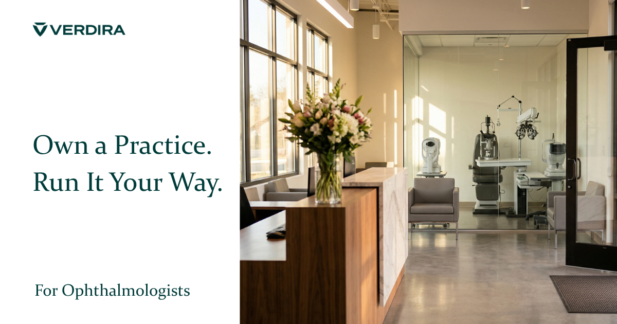 Own an Ophthalmology Practice | Verdira