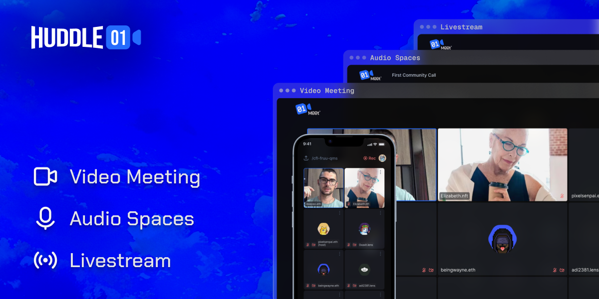 Huddle01 | Seamless Video Meetings & Audio Spaces