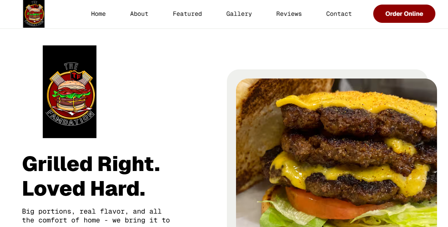 The Famdation Grill – Real Flavor. Fam Style. No Fuss.