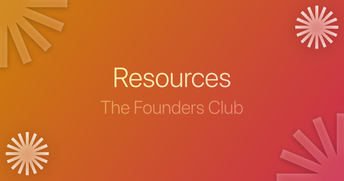 Resources | The Founders Club