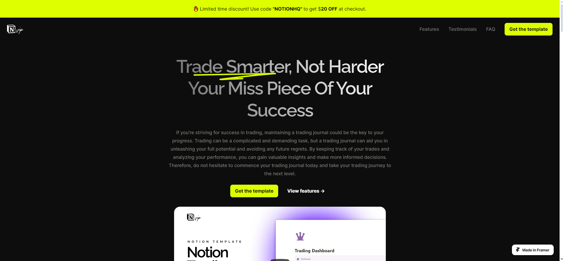 Trading Journal - Trading Dashboard | Notion Template - Notion VIP