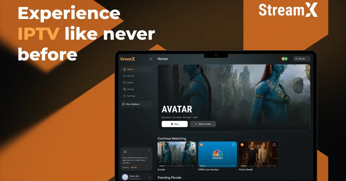 StreamX – Modern IPTV Player for Apple TV, iPhone, iPad and Mac