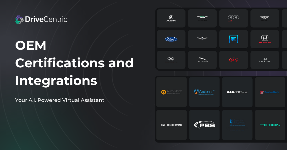 OEM Certifications | DriveCentric CRM Software
