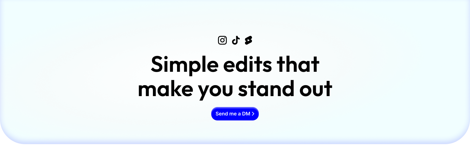 Simple edits that make you stand out