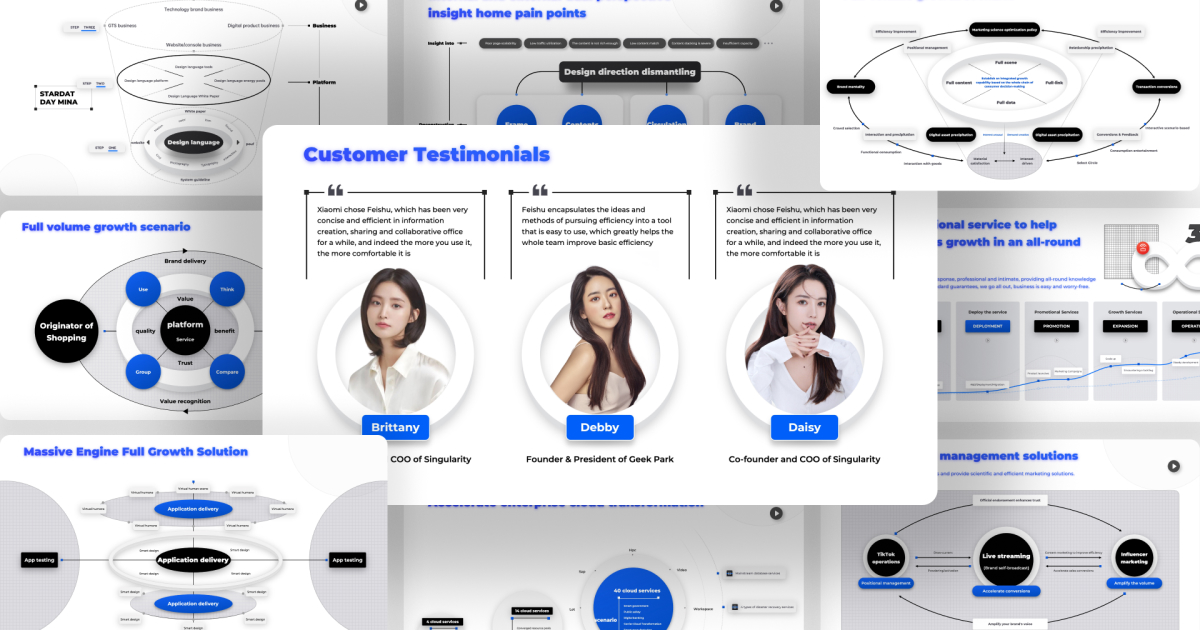 Internet product Framework Logic Presentation Template