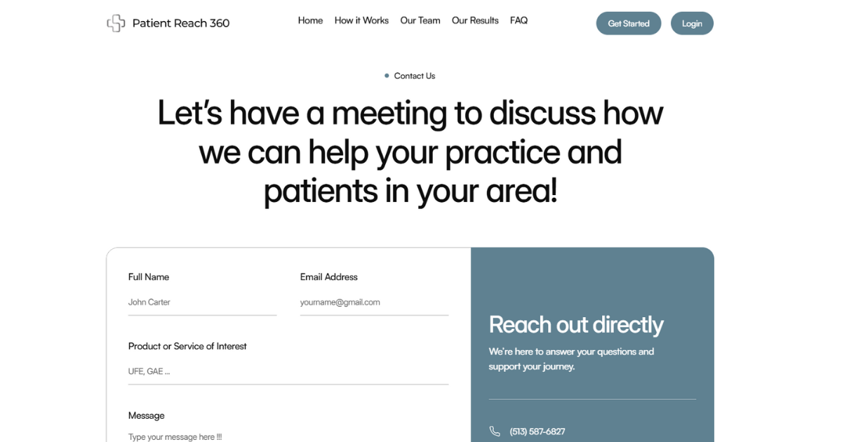 Get Started | Book a Demo with Patient Reach 360 Today