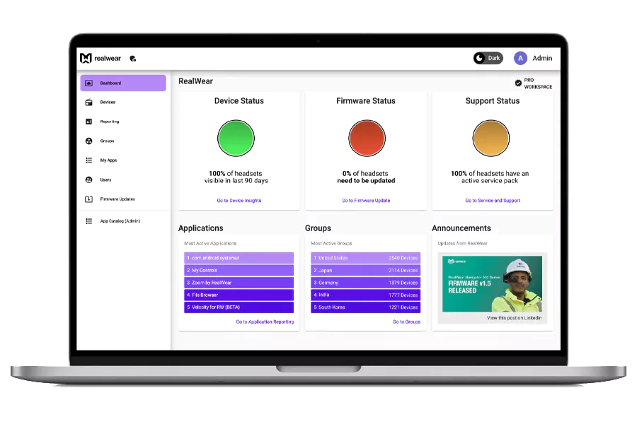 Software | Manage, Enhance & Elevate | RealWear