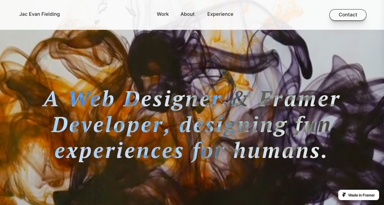 Jac Evan Fielding's Design Portfolio