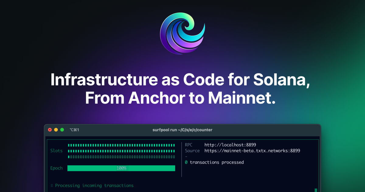 Solana Programs Infrastructure Rails. From Anchor to Mainnet.