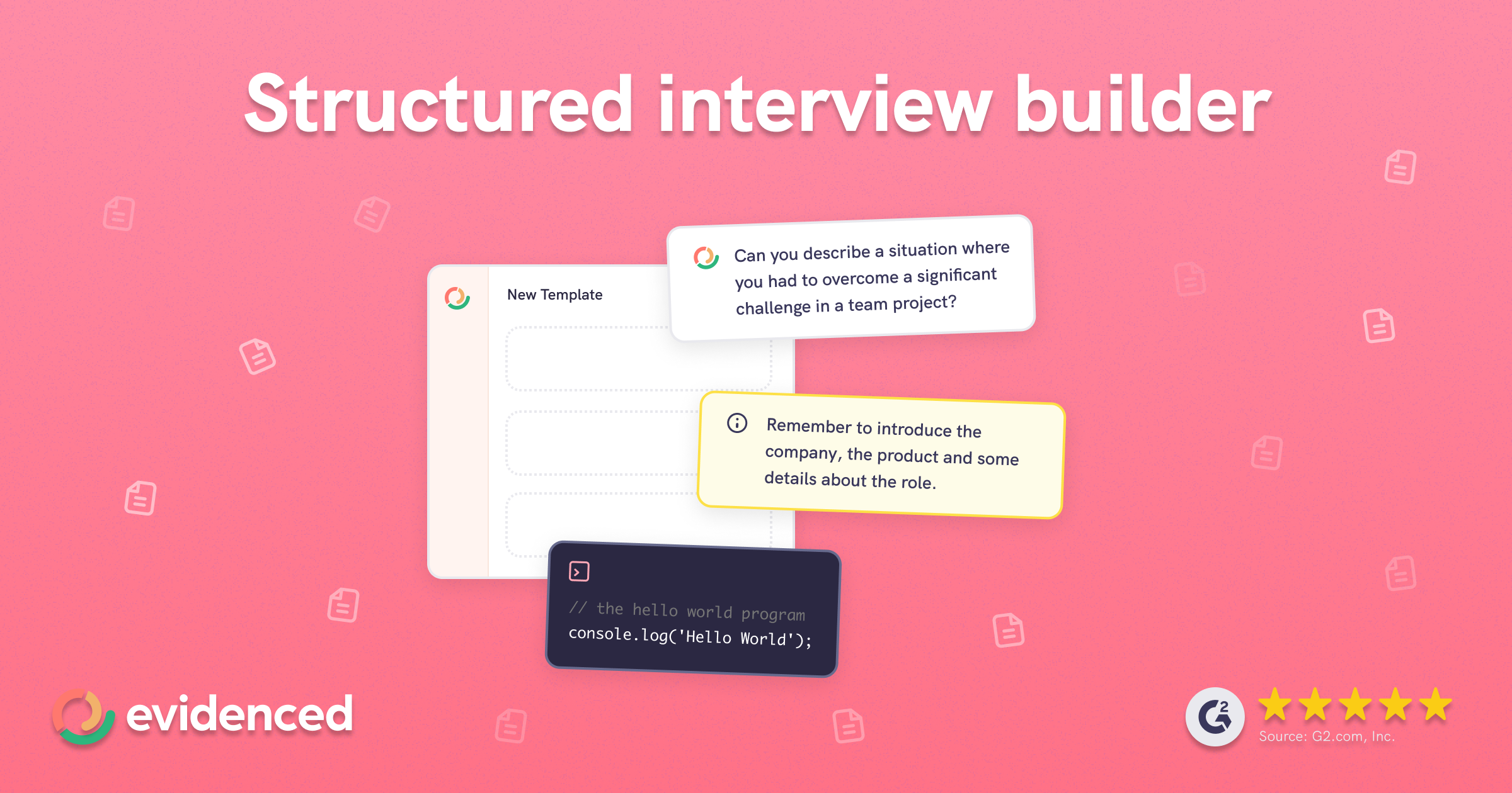 Structured interview builder
