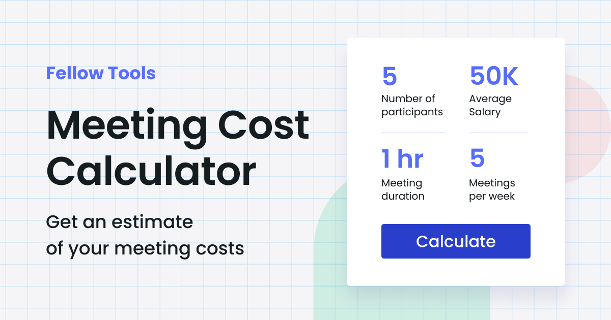 Meeting Cost Calculator