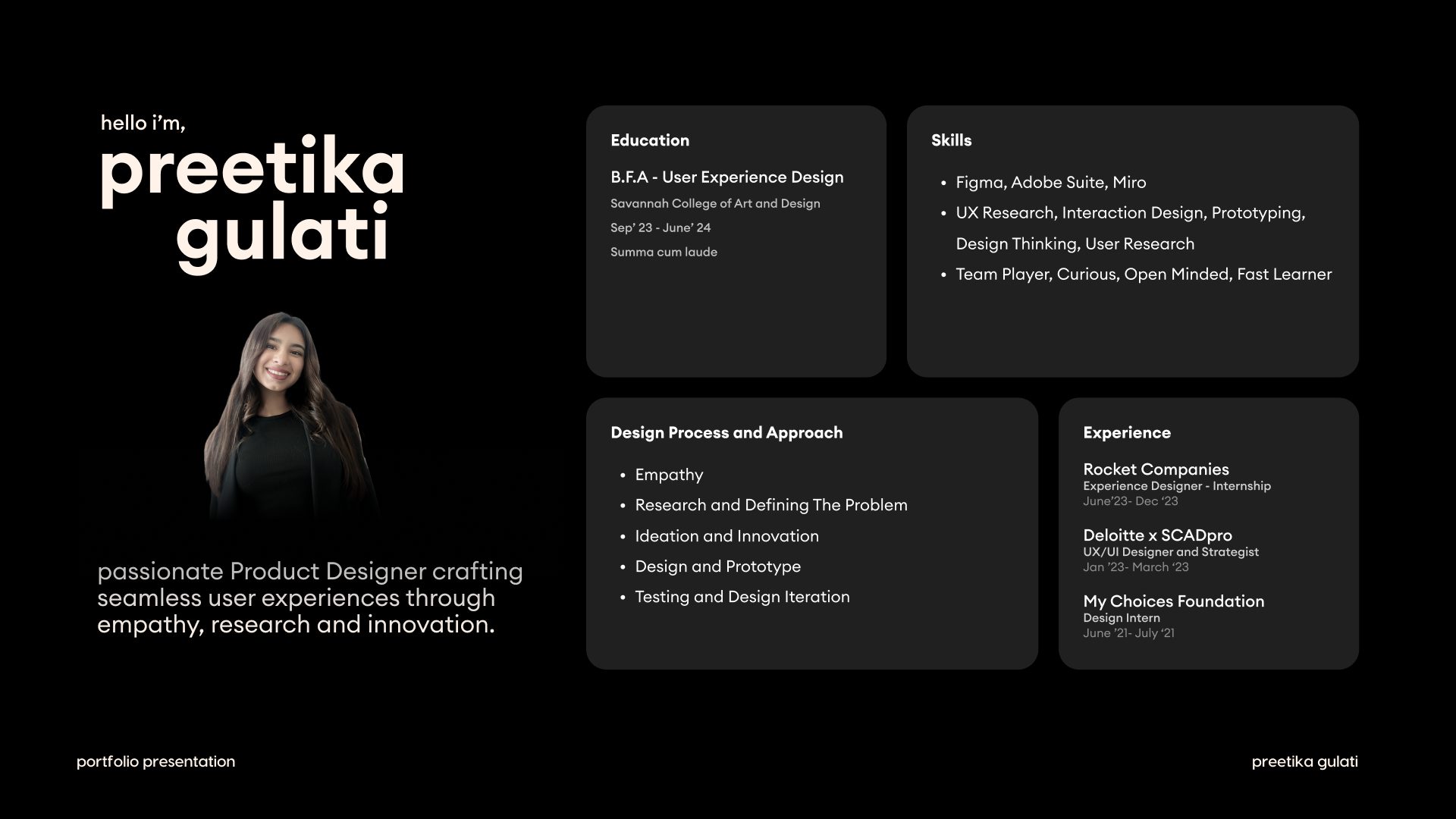 Preetika's Portfolio