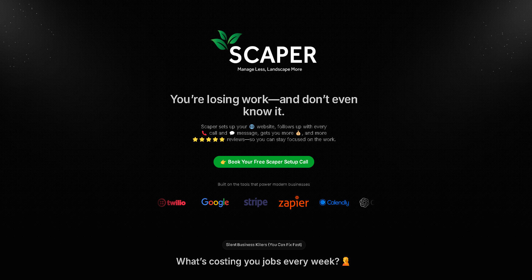 Scaper | All-in-One CRM for Landscapers & Hardscapers