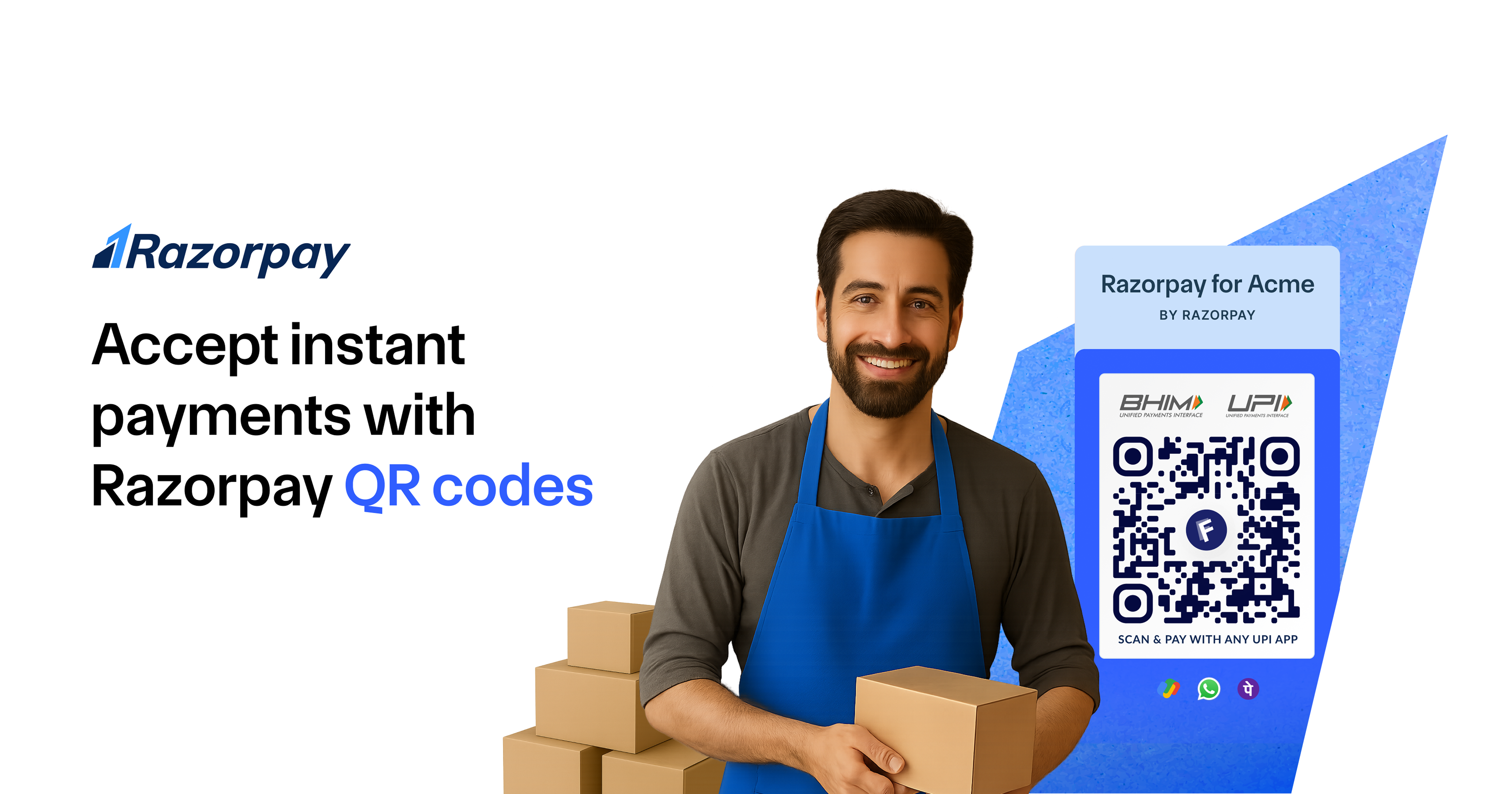 UPI QR Code Generator for Payments | Razorpay QR Solutions