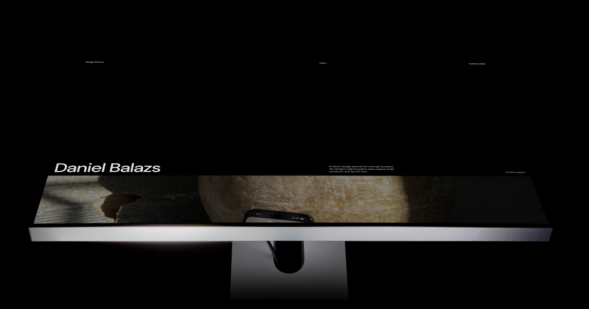 Daniel Balazs - Design Partner for Startups